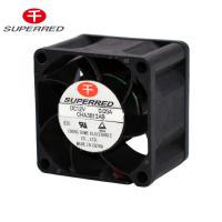 China Thermoplastic PBT 38x28mm DC 12V Brushless Motor Fan for sale