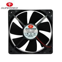 China Plastic PBT Impeller DC Cooling Fan 80x80x20mm Black With Lead Wire AWG26 for sale