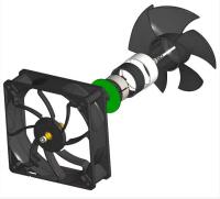 China UL Certificated Car Cooling Fan using Plastic PBT 94V0 Material for sale