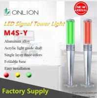 China ONN-M4S-Y LED Signal Tower Light Foldable Base Aluminum RYG LED Stack Tower Light for sale