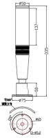 China ONN-M4SK Foldable Buzzer CNC Warning Light Aluminum RYG LED Signal Tower Light for sale