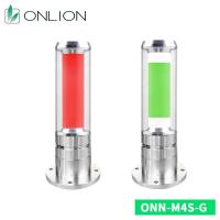 China ONN-M4S-G Acrylic Cover CNC Tower Lights RYG Aluminum Body Machine Warning Light With Buzzer for sale