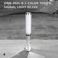 China ONN-M4S-B 3 Color LED Signal Tower Light Aluminum Alloy Body Warning Light With Buzzer For Industrial Equipment for sale