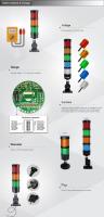 China ONN-M4 Customizable LED Stack Light Buzzer 12V 24V 220V for sale
