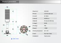 China Space Saving Foldable 3 Color Warning Light ONN-M4K 5 Color LED Signal Tower With Buzzer For CNC for sale