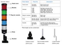 China ONN-M4F Customized LED Signal Tower Light With Replaceable LED Modules for sale