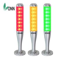 China Onn M4S-D Tri Color LED Machine Tool Indicator Light With Buzzer Foldable DC 24V IP65 Rated 85dB 360 Beam Angle for sale