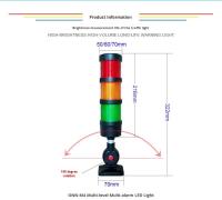 China ONN LED Three Color IP65 Rated Machine Tool Multi Layer Signal Audio Visual Alarm Tower Light for sale