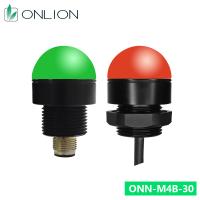 China 3 Color Mini LED Signal Tower Light 12V 24V Warming Effect For Auto Machine Tool PC Body Material for sale