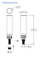 China Mini 30mm LED Signal Tower Light Plastic Lamp Body DC12 24V CNC Machine Equipment Indicator Lights for sale