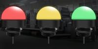 China ONN M4B Hemispherical Tri Color Warning LED Indicator Light RGB 30/50/70/90mm for sale