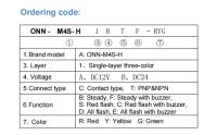 China ONN-M4S-H Small LED Equipment Indicator Light For Cutting CNC Machine Warning Light for sale