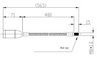 China IP65 LED Machine Tool Work Lights Cold White 6000K - 6500K DC 24V Flexible Arm Spot Light for sale