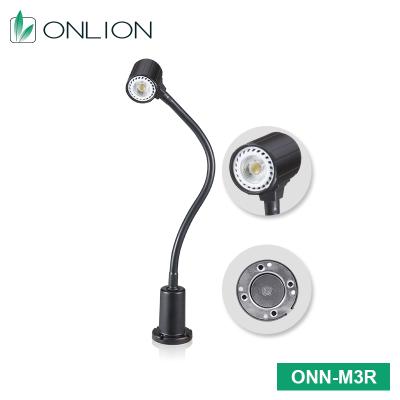 China ONN-M3R Aluminum Flexible Gooseneck LED Lamp LED Work Light Magnetic Base For CNC Machine for sale