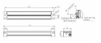 China DC24V Aluminum LED Machine Work Light Waterproof CNC Machine Lighting For Lithium Battery Industry for sale