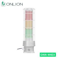 China ONN-M4EX IP66 Explosion Proof LED Signal Tower Light Aluminum Alloy Industrial Signal Light With Buzzer for sale
