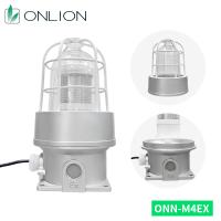 China ONN-M4EX IP66 Explosion Proof LED Signal Tower Light Aluminum Alloy Industrial Signal Light With Buzzer for sale