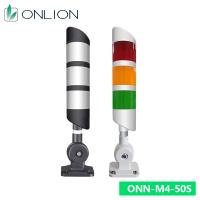 China ONN-M4-50S 3 Layer LED Signal Tower Light With Folding Base Multi Color Wide Voltage DC24V For Industrial Equipment for sale