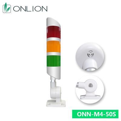 China ONN-M4-50S 3 Layer LED Signal Tower Light With Folding Base Multi Color Wide Voltage DC24V For Industrial Equipment for sale