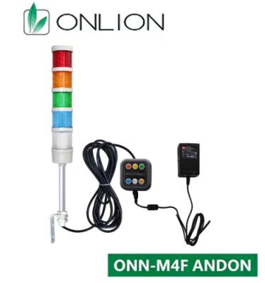 China ONN-M4F Modular Andon Signal Lights Tower 1 - 5 Layers UK/EU/US Plug For Workstations for sale