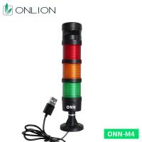 China ONN-M4-Usb Top Buzzer LED Stack Light 5V Multi Layer 1-5 Colors For CNC Automation for sale