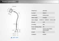 China ONN-M3S 24V 4.5W LED Machine Tool Work Lights Flexible Gooseneck Light For Automatic for sale