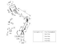 China ONN-M2S IP65 Adjustable COB Machine Work Light Multi Angle Articulated Arm for sale