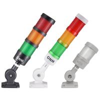 China DC12V 36V LED Signal Tower Light RYG Foldable With >90dB Buzzer Steady Flash for sale
