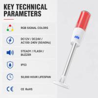 China ONN-M4T Φ50mm Industrial Stack Warning Light,DC12V DC24V AC100-240V Machine Signal Light CE for sale