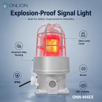 China ONN‑M4EX Explosion‑Proof LED Warning Light IP66 Max100dB Buzzer Voice Broadcast Option For Port Metallurgy Waste‑Water Treatment Plant for sale