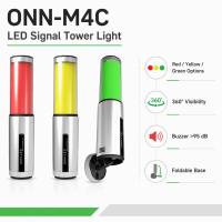 China ONN‑M4C Single‑Layer RYG LED Signal Tower Light >95dB Buzzer DC12V DC24V AC100‑240V Warning Light For CNC Automation for sale