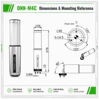 China ONN‑M4C Single‑Layer RYG LED Signal Tower Light >95dB Buzzer DC12V DC24V AC100‑240V Warning Light For CNC Automation for sale