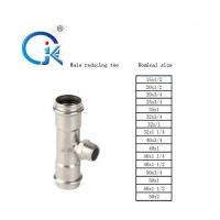 China SS304 316 Press Fit Equal Coupling Stainless Steel Pipe Connector DN10-DN50 1.6MPa for sale