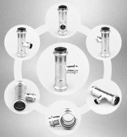 China Mapress Press Fit Fittings SS304L SS316L M Profile Press DN15-DN100 1.6MPa for sale