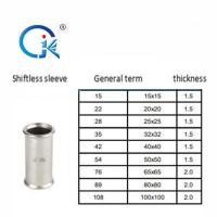China DIN Precision Stainless Steel Press Fittings Nickel White Color DN15-DN108 1.6MPa for sale