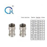 China Eco Friendly Stainless Steel Press Fittings DN22 Socket Pipe Fitting for sale
