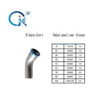 China 304 Stainless Steel 90 Degree Elbow 1.6MPa DN15 SS Press Fittings M V Profile for sale