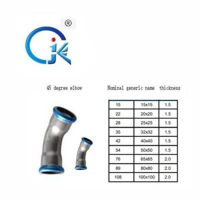 China Nickel White V Profile 45 Degree Elbow Pipe Fitting ASME Standard for sale
