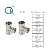 China Tee Shape V Press Fitting Carbon Steel Nickel Plated DN15 DN50 1.6MPa for sale