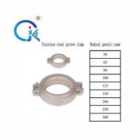 China OEM 2Mpa Stainless Steel 304 Grooved Pipe Flange Forged Weld Clamp DN50-DN300 for sale