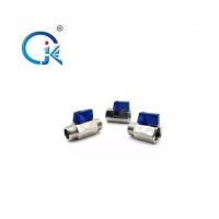 China Brass Mini Ball Valve 3/8 Inch Female x Male for Water Filter Connection OEM for sale