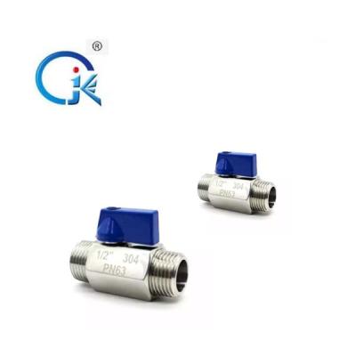 China Brass Mini Ball Valve 3/8 Inch Female x Male for Water Filter Connection OEM for sale
