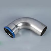 China Free Samples SS 304l Pipe Fittings , Stainless 90 Degree Elbow for sale