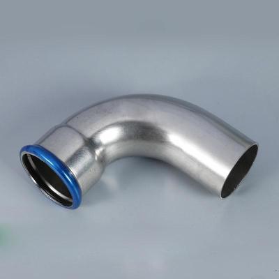 China Free Samples SS 304l Pipe Fittings , Stainless 90 Degree Elbow for sale
