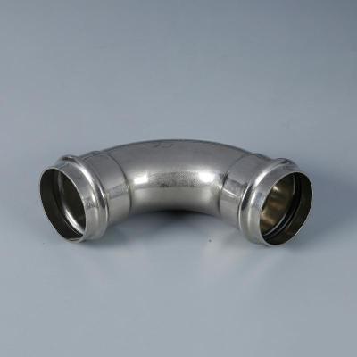 China Nickel White Forged Pipe Fittings Equal Diameter 90 Degree Elbow DN50-DN300 2Mpa for sale