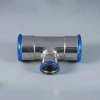China DN22 Stainless Steel Press Fittings Equal Coupling ISO9001 Approved for sale