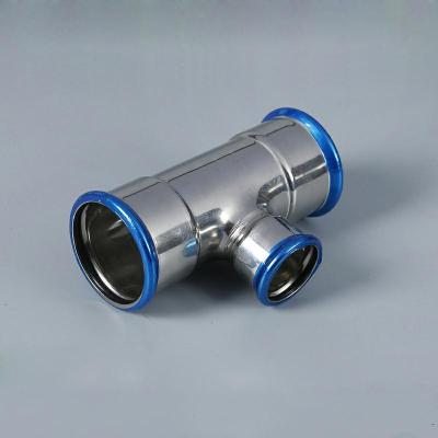 China 304 316 Stainless Steel Press Fittings DN20 to DN108 for Water Pipeline Free Samples for sale