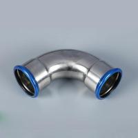 China Free Samples SS 304l Pipe Fittings , Stainless 90 Degree Elbow for sale