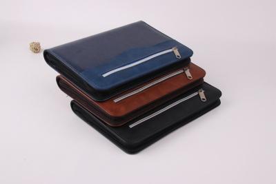 China 8.5 inch loose-leaf business notebook with zipper and calculator 2019 new design for sale