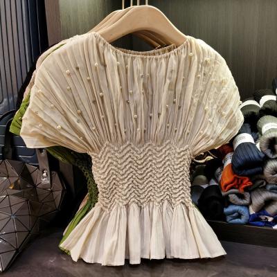China Women's Summer Sleeveless Ruffle Top Eco-Friendly 3D Plaid Color Blocked Print Diamonds Hole Patches Breathable Irregular for sale